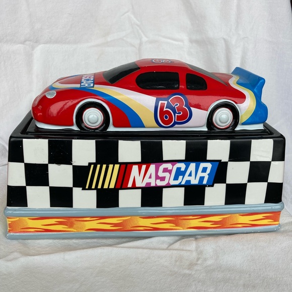 Gibson | Kitchen | Vintage Nascar 63 Ceramic Race Car Racecar Cookie ...